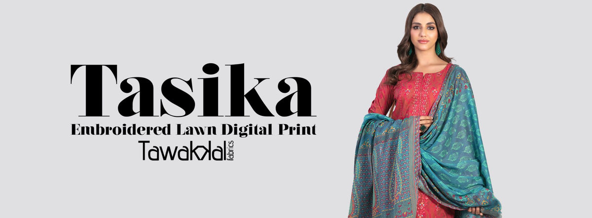 Buy Tasika pakistani suits by Tawakkal Fabric | Online India – AL LIBAASH
